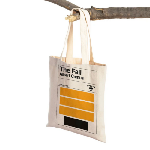 Book Cover Tote Bag: The Fall (Natural Canvas) — Libros787.com